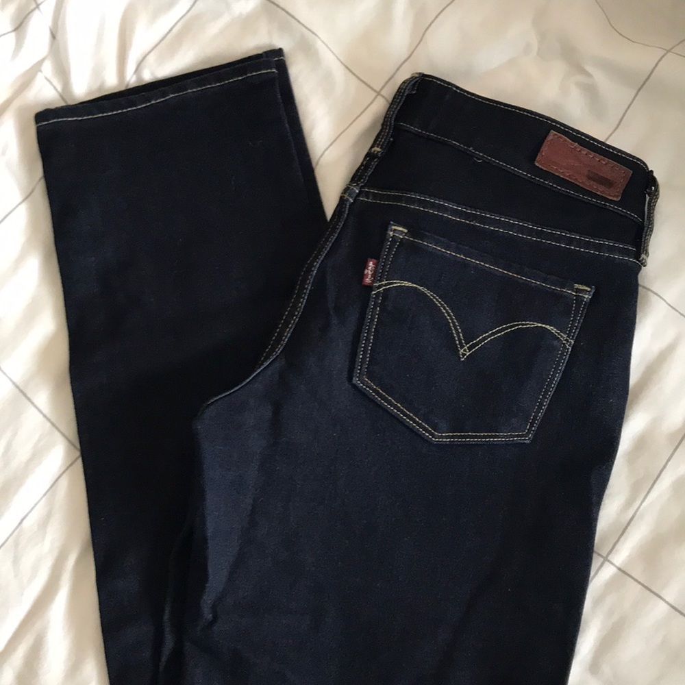 Levi’s - Modern Rise Straight Dark Blue Jeans - Gem
